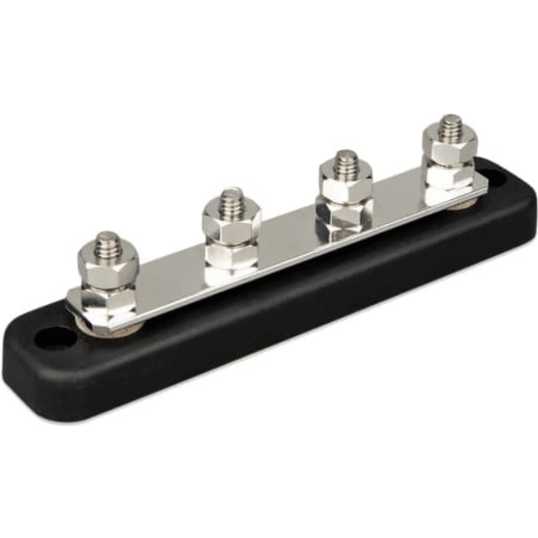 150A VICTRON BUSBAR – 4 TERMINAL CONNECTIONS WITH COVER - IOTG Solar Ltd