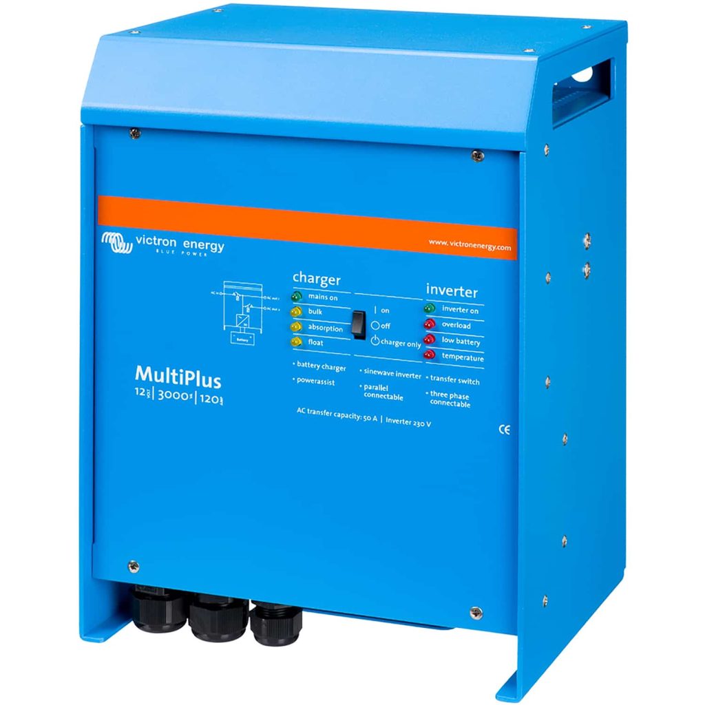 Victron Energy MultiPlus 3000VA 12-Volt Pure Sine Wave Inverter 120 amp ...
